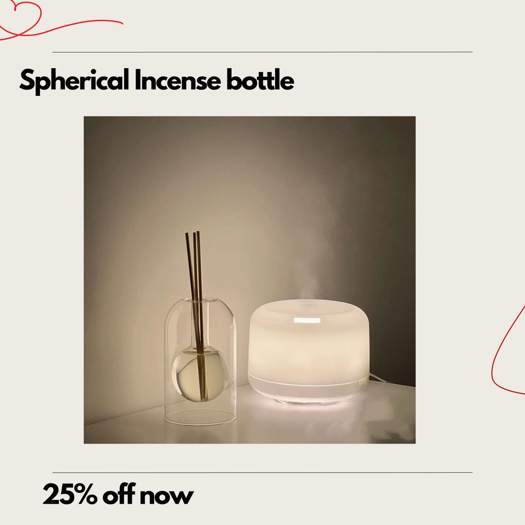 130ml Aromatherapy Diffuser Bottle Transparent Glass Essential Oil ...