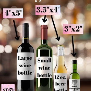 Forty Year Birthday Label | 40 Birthday Gift Wine Labels | Party Decor ...