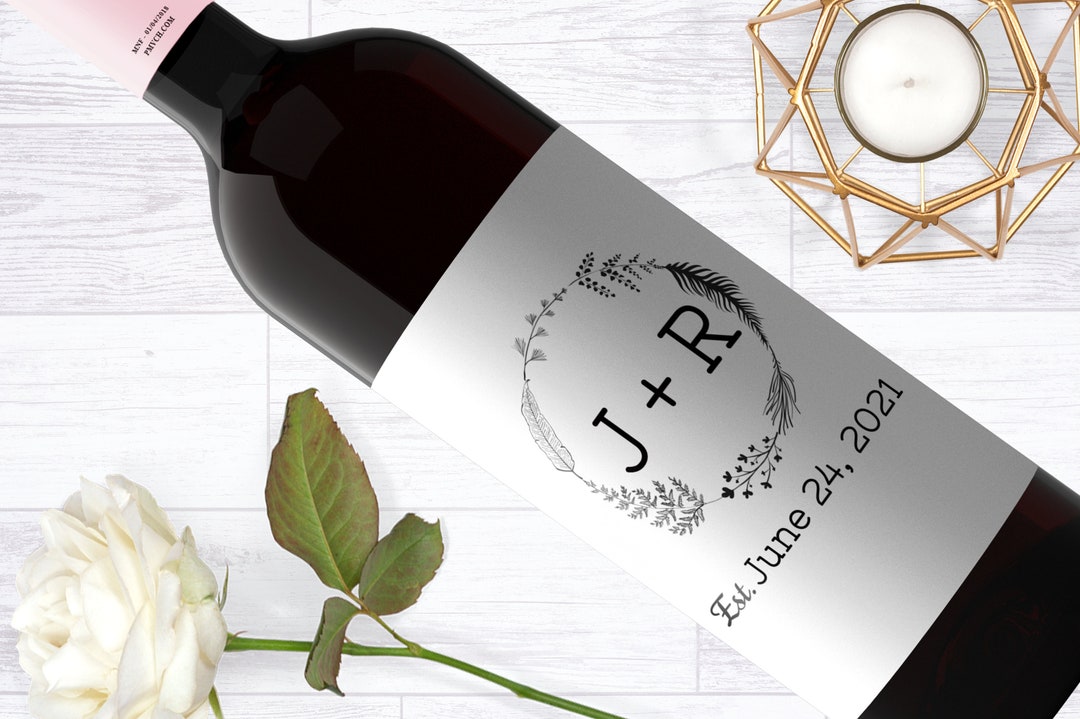 CUSTOM Wedding Wine Labels - Personalized Wedding Decor - Wedding Wine ...