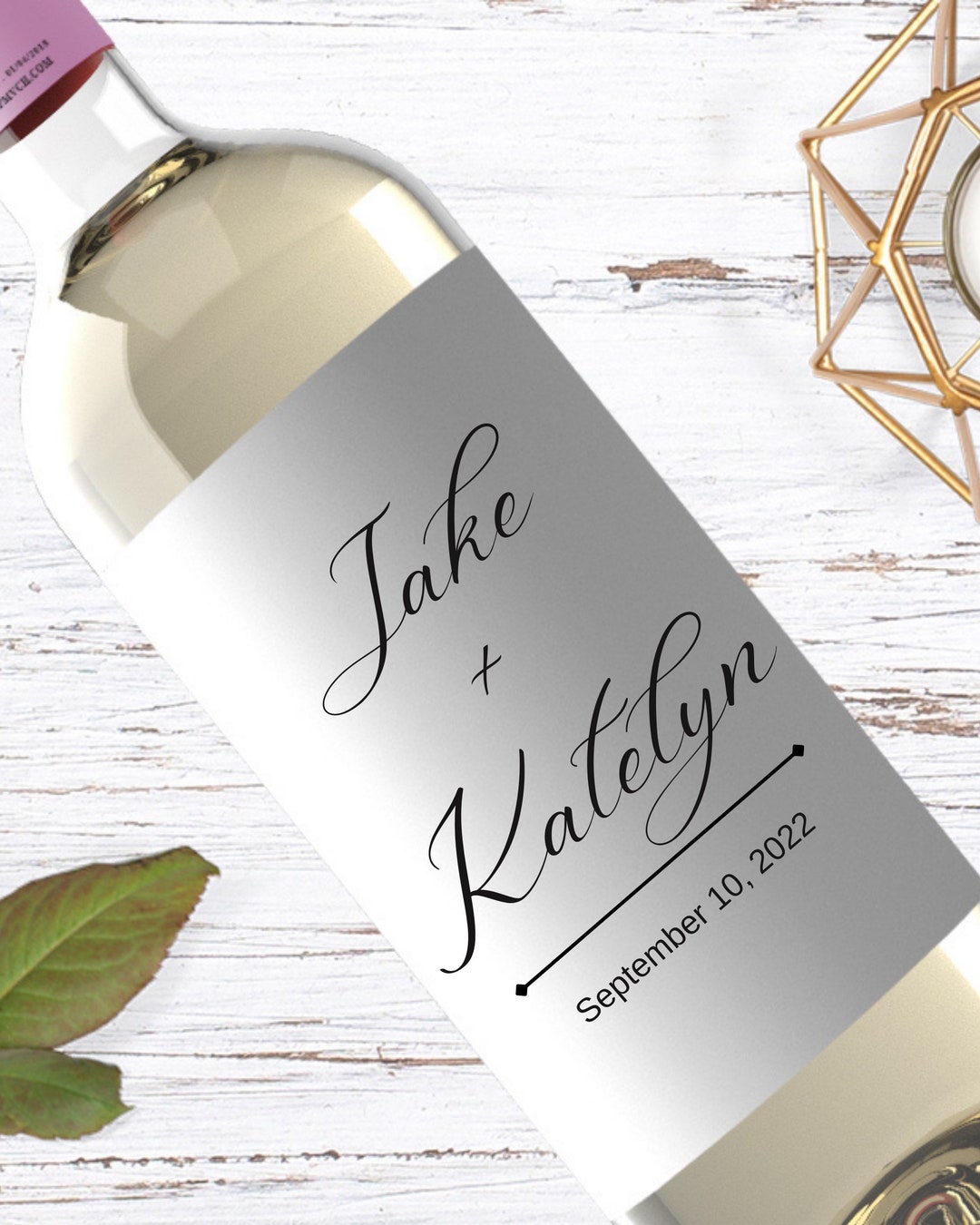 Custom Wedding Wine Labels - Personalized Wine Label - Custom Gift for ...
