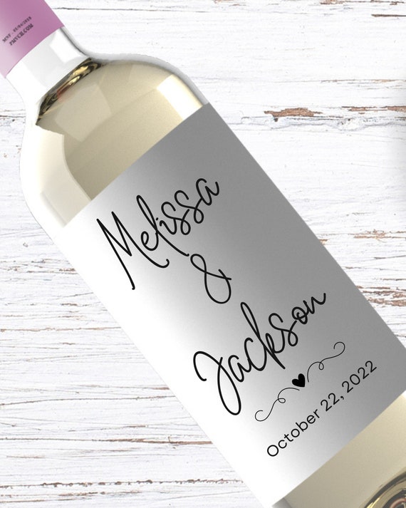 Custom Wedding Wine Labels Personalized Wine Label Custom - Etsy