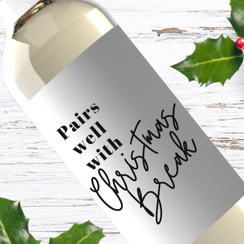 Teacher Wine Label - Etsy