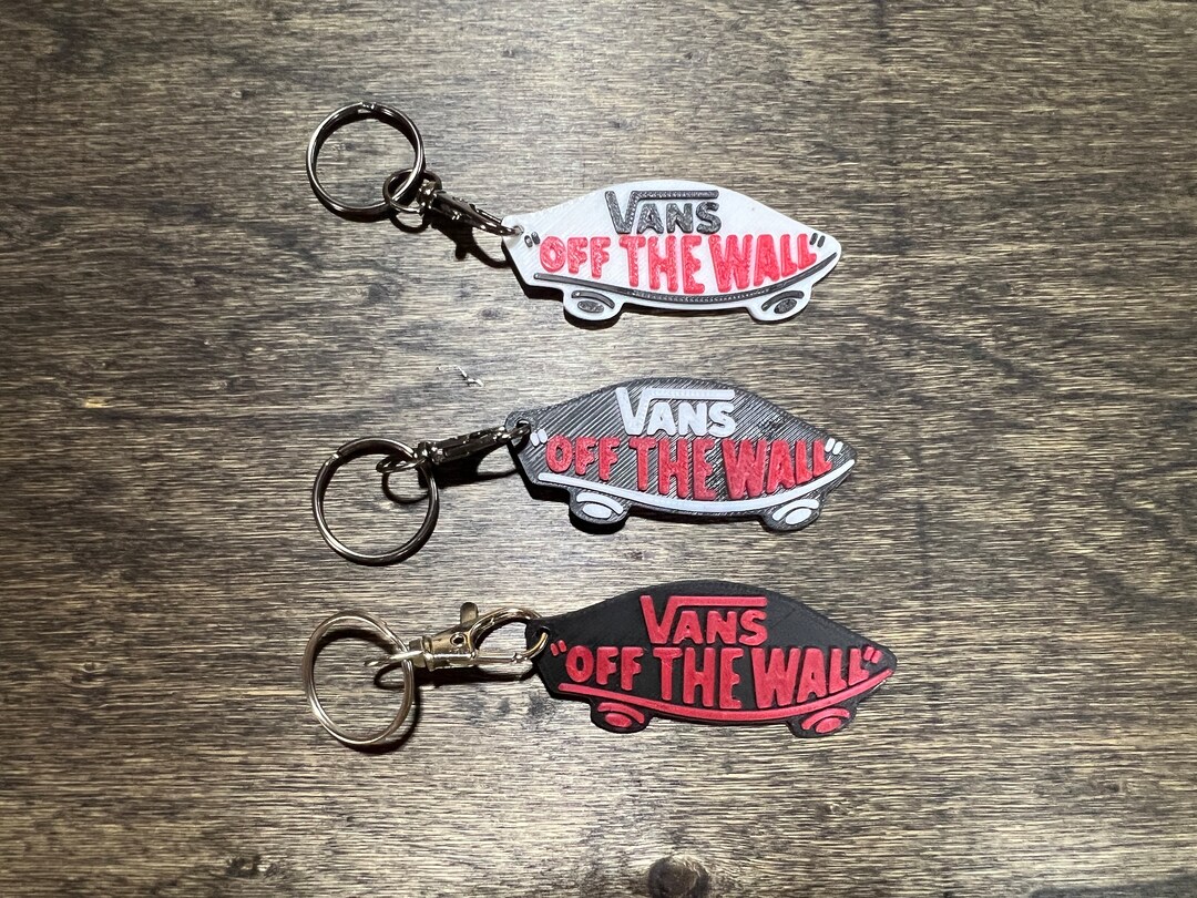 Vans off the Wall Shoes Logo Keychain Keyring Key Chain Key Ring ...
