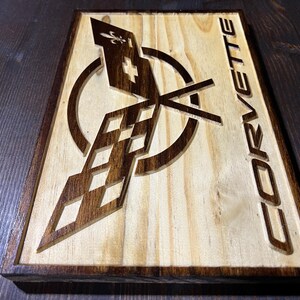 Chevrolet Corvette C5 Logo Wood Sign Man Cave Garage Art - Etsy
