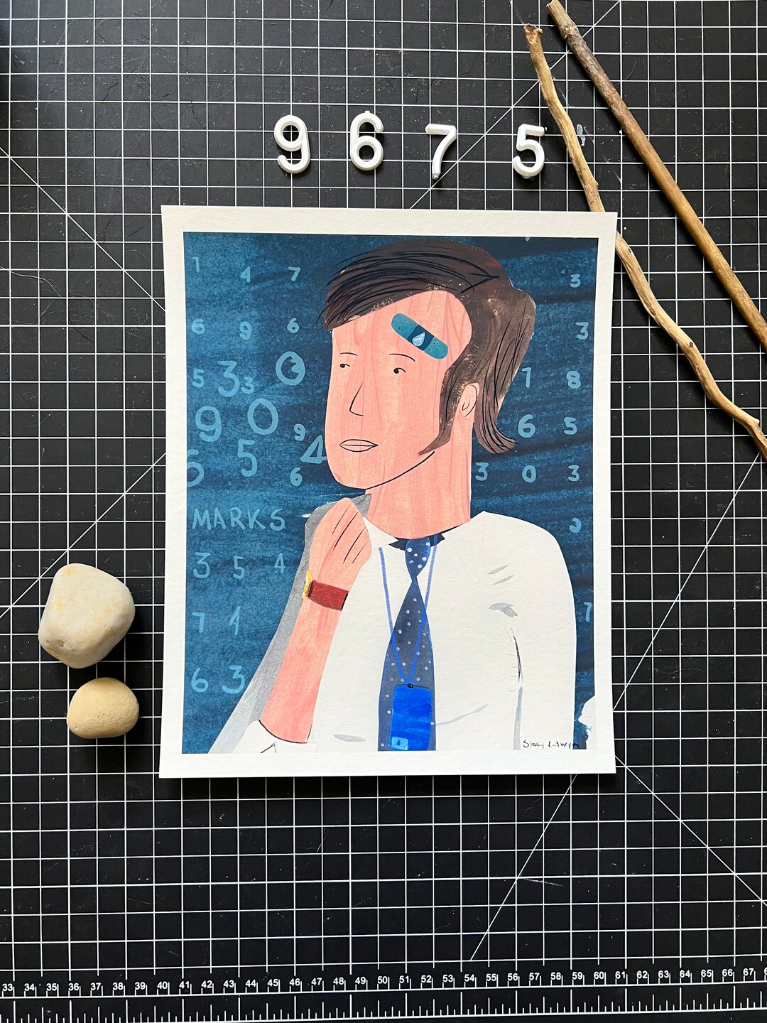 Severance Inspired Mark S Portrait 8x10 Fine Art Print - Etsy