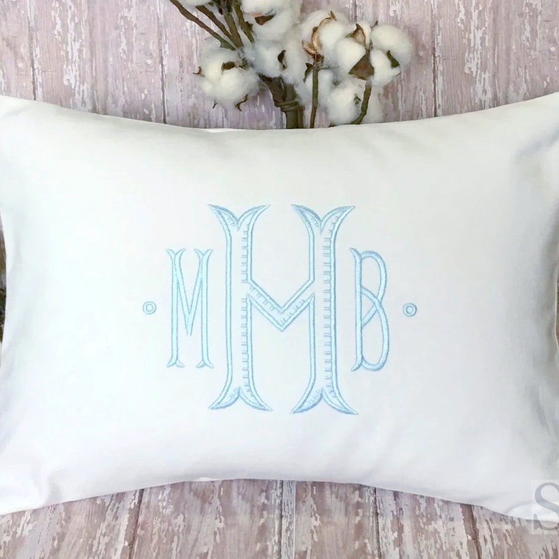 Monogram Pillow Case - Etsy