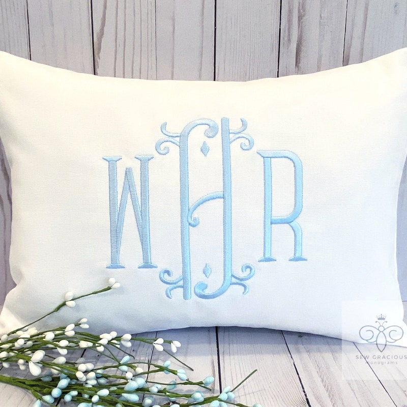 Monogram Pillow - Etsy