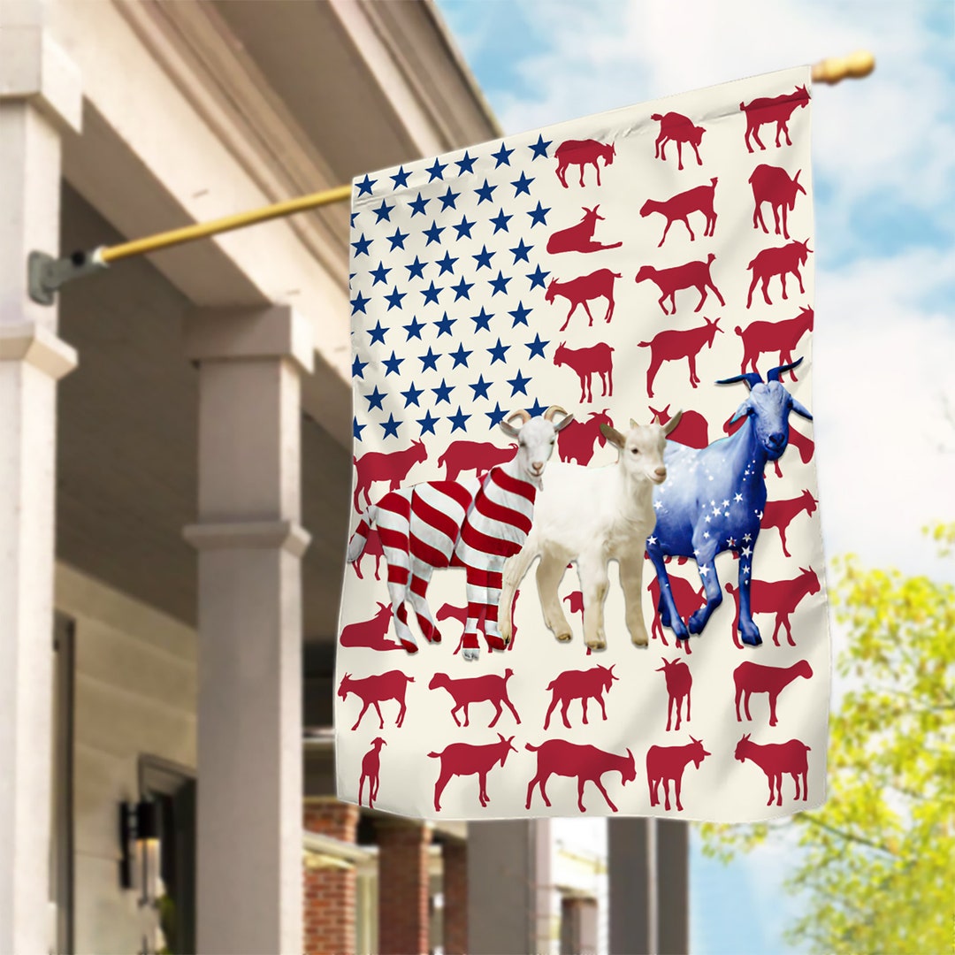 America Goat Flag Goat Patriotic Flag USA Goat Flag Goat - Etsy