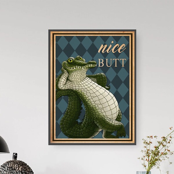 Funny Crocodile - Etsy