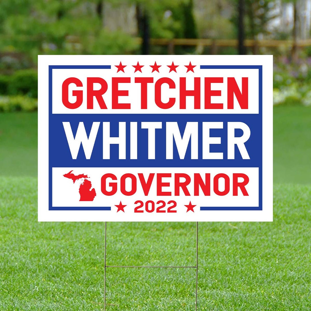 Gretchen Whitmer Yard Sign Michigan Governor Yard Sign - Etsy