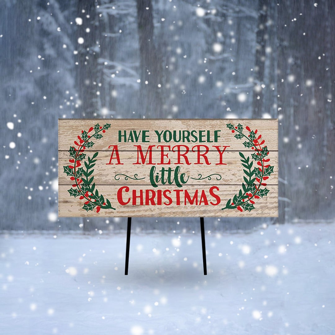 Merry Christmas Yard Sign Christmas Lovers Gift Home - Etsy