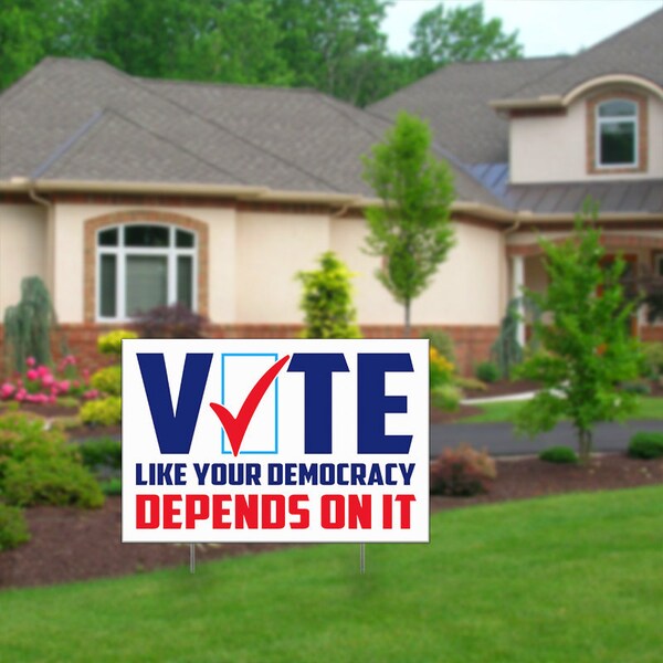 Democracy Sign - Etsy