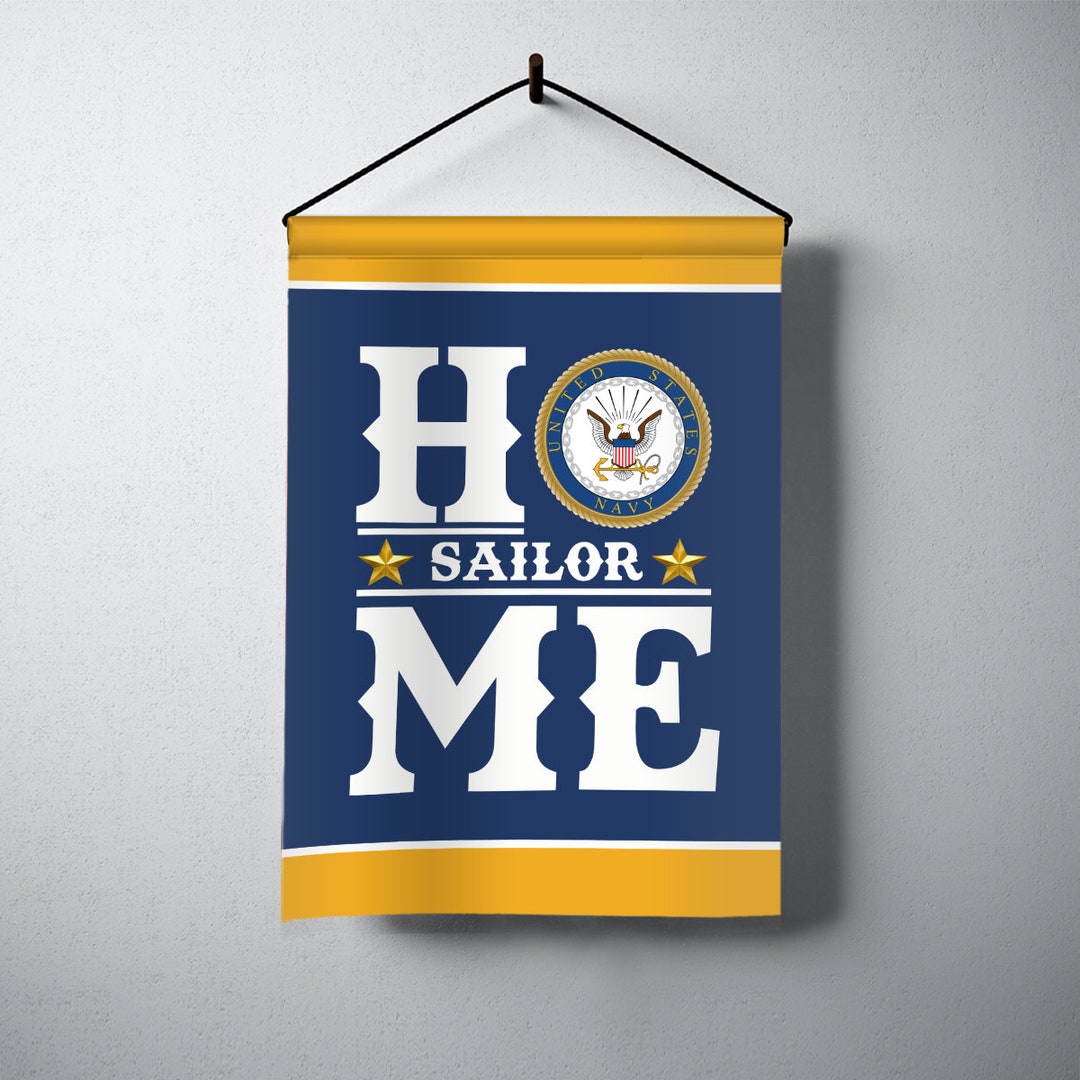 US Navy Veteran Flag Home of Sailor Flag Navy Veteran - Etsy