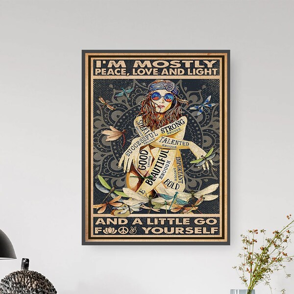 Hippie Poster - Etsy