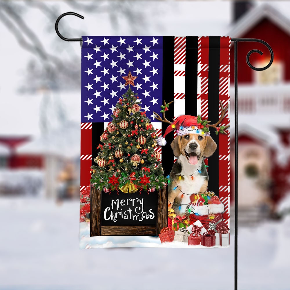 Beagle Xmas Flag - Etsy