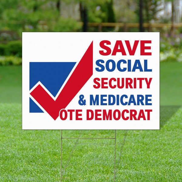 Democrat Yard Sign - Etsy