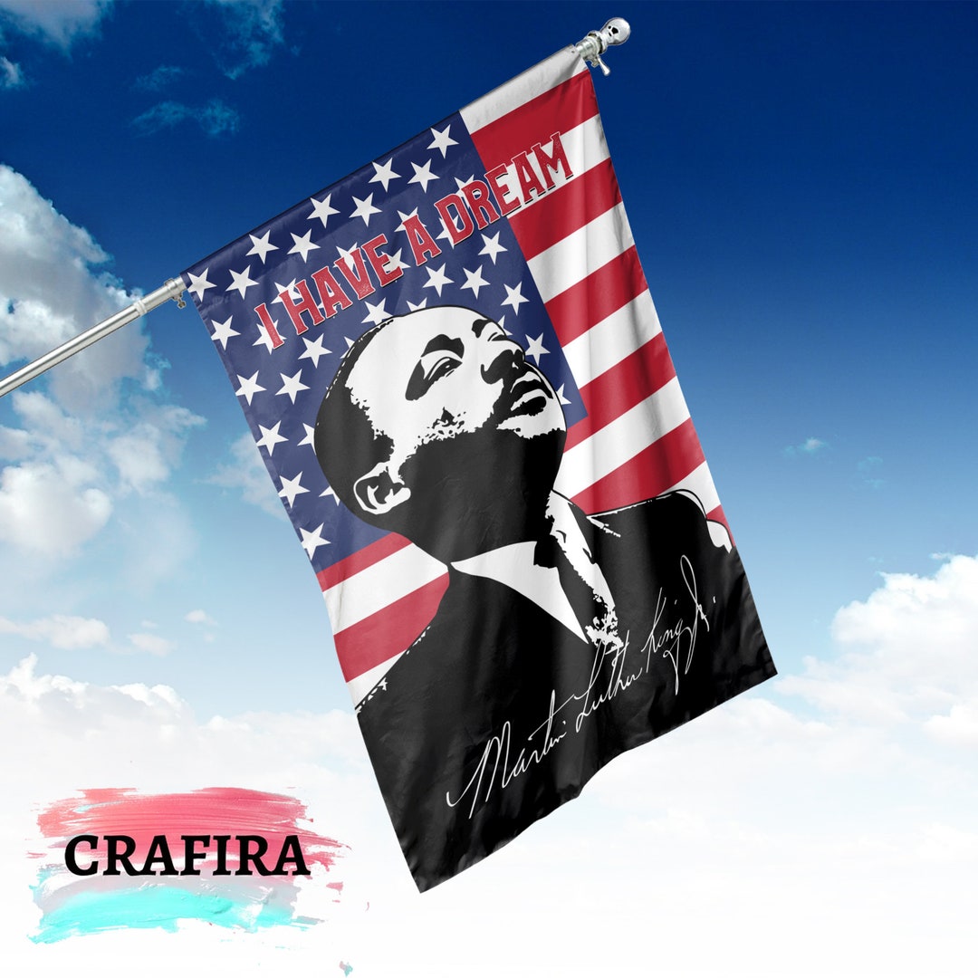 Martin Luther King Jr Flag Black Leader Martin Luther King I - Etsy