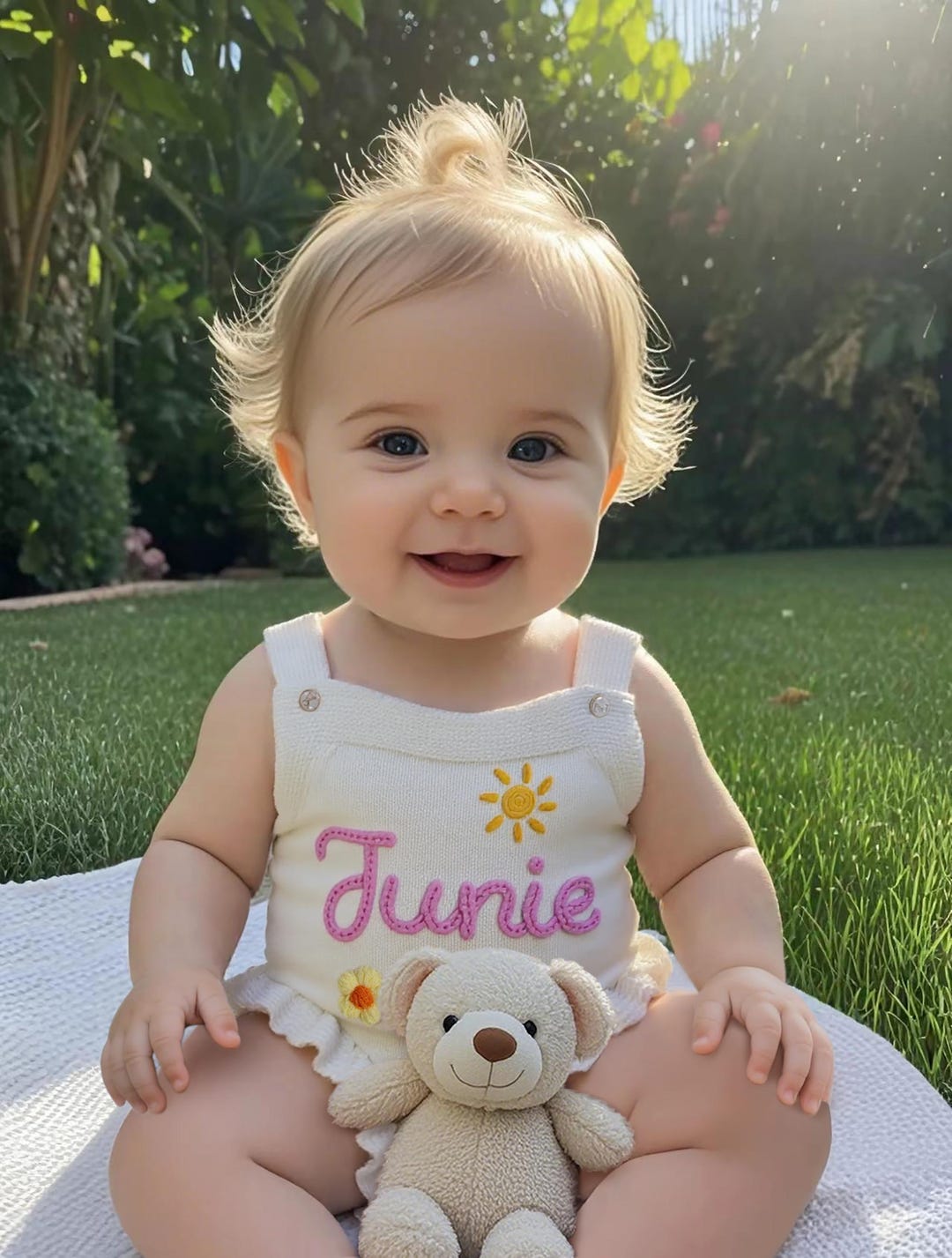 Personalized Baby Romper Name-knitted Baby Bubble Romper-custom Name ...