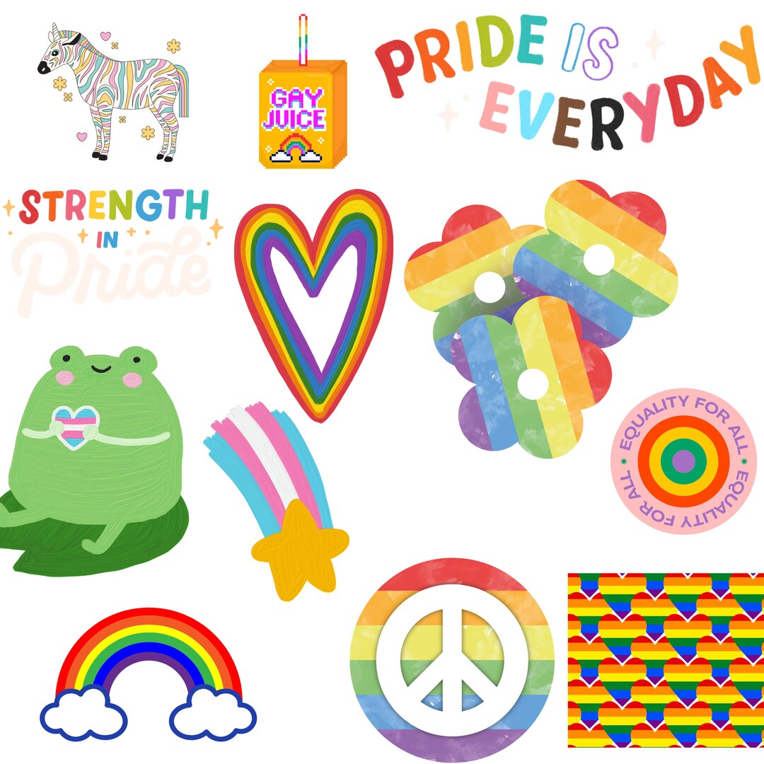 Gay Pride Sticker Sheet - Etsy