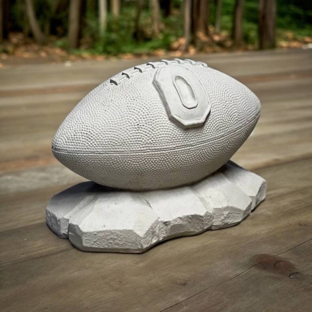 Concrete Ohio Football Statue, Realistic Ball Outdoor Sculpture, Great ...