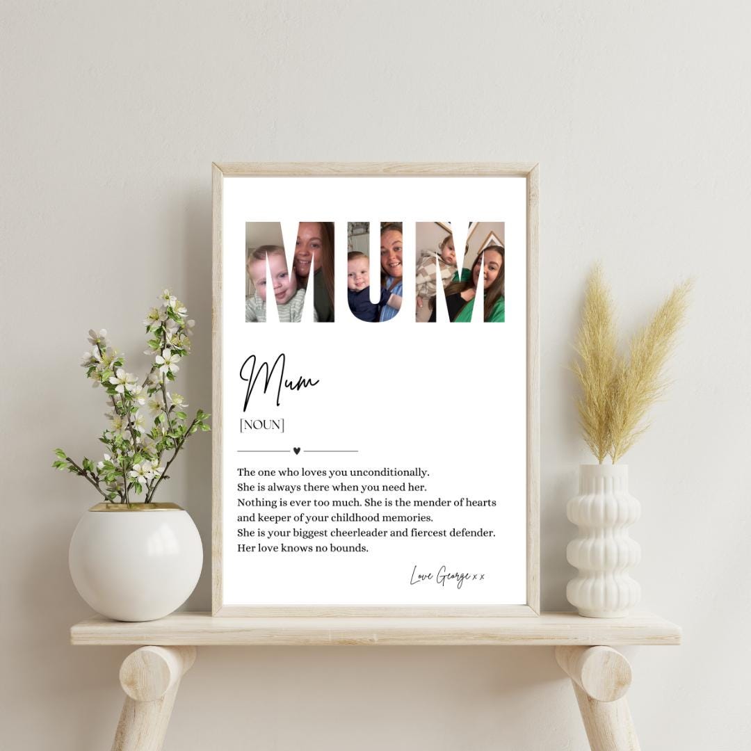 Mum Photo Collage | Mama Photo Frame | Personalised Mum Frame | Mother ...