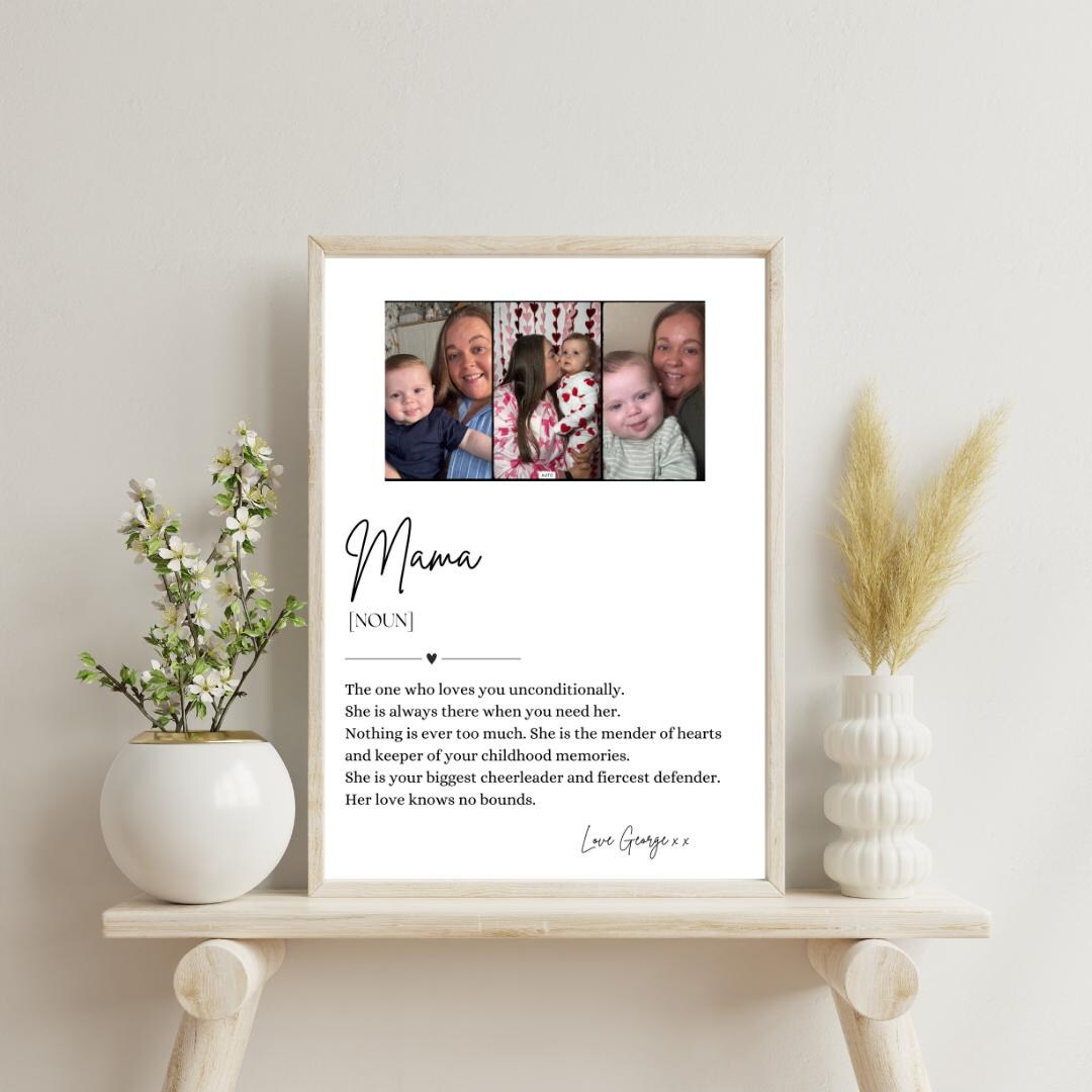 Mum Photo Collage | Mama Photo Frame | Personalised Mum Frame | Mother ...
