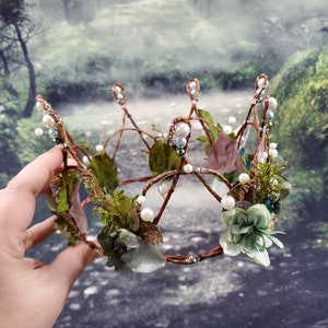 Mermaid Headpiece Seafoam Green and Pearls Water Fairy Headpiece Flower ...