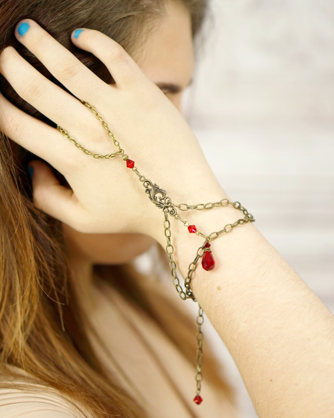 Ring Bracelet Silver or Bronze Choose Your Color - Etsy