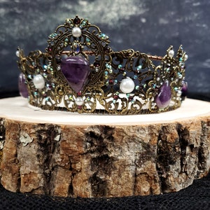 Amethyst and Bronze Regency Style Tiara - Etsy