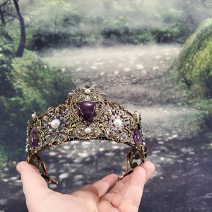 Amethyst and Bronze Regency Style Tiara - Etsy