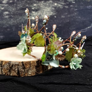 Mermaid Headpiece Seafoam Green and Pearls Water Fairy Headpiece Flower ...