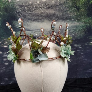 Mermaid Headpiece Seafoam Green and Pearls Water Fairy Headpiece Flower ...