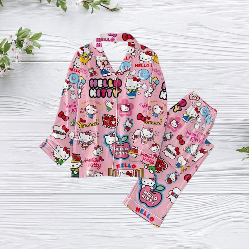 Hello Kittys Pajamas - Etsy