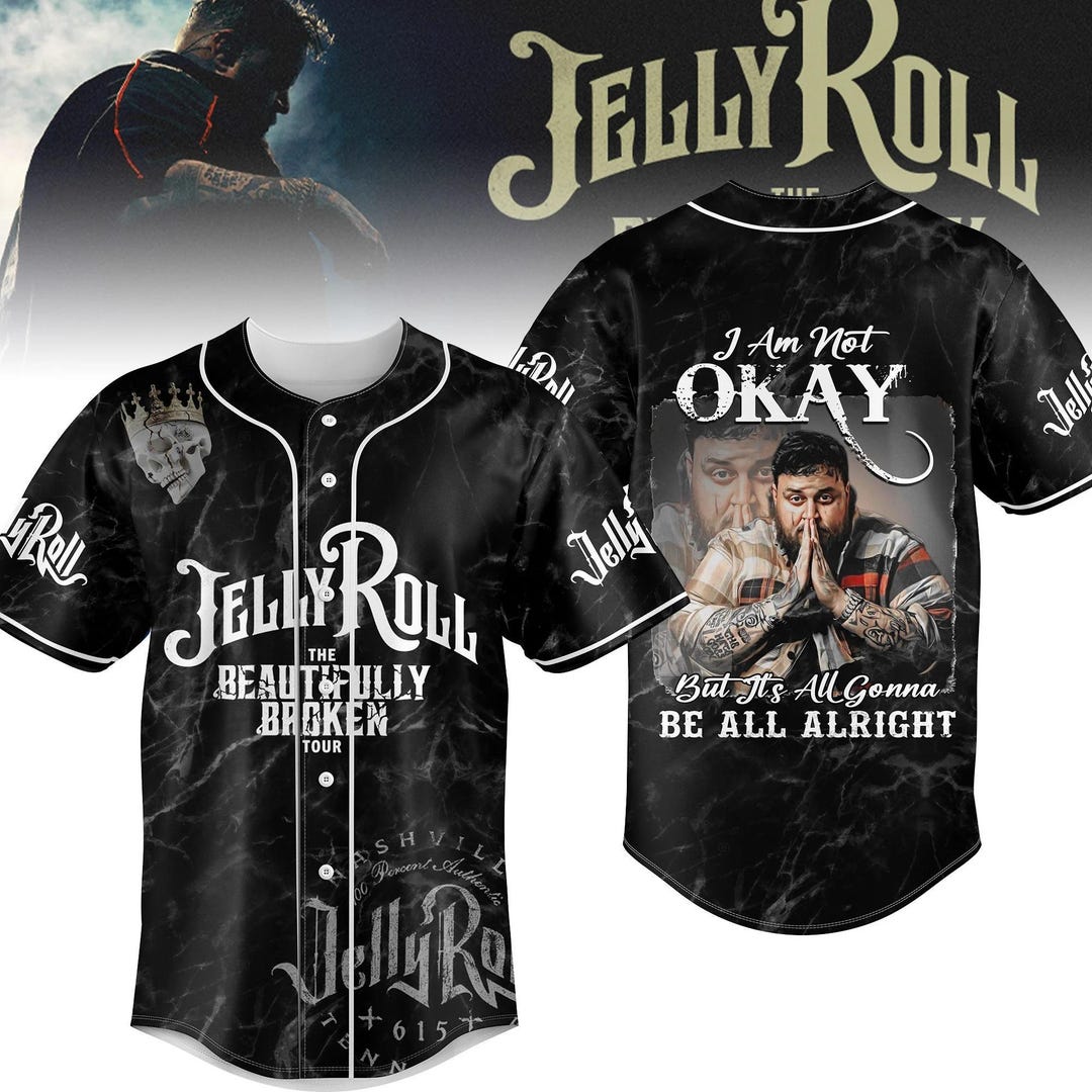 Jelly Roll Baseball Jersey, Personalized Jelly Roll Tour Jersey, the ...