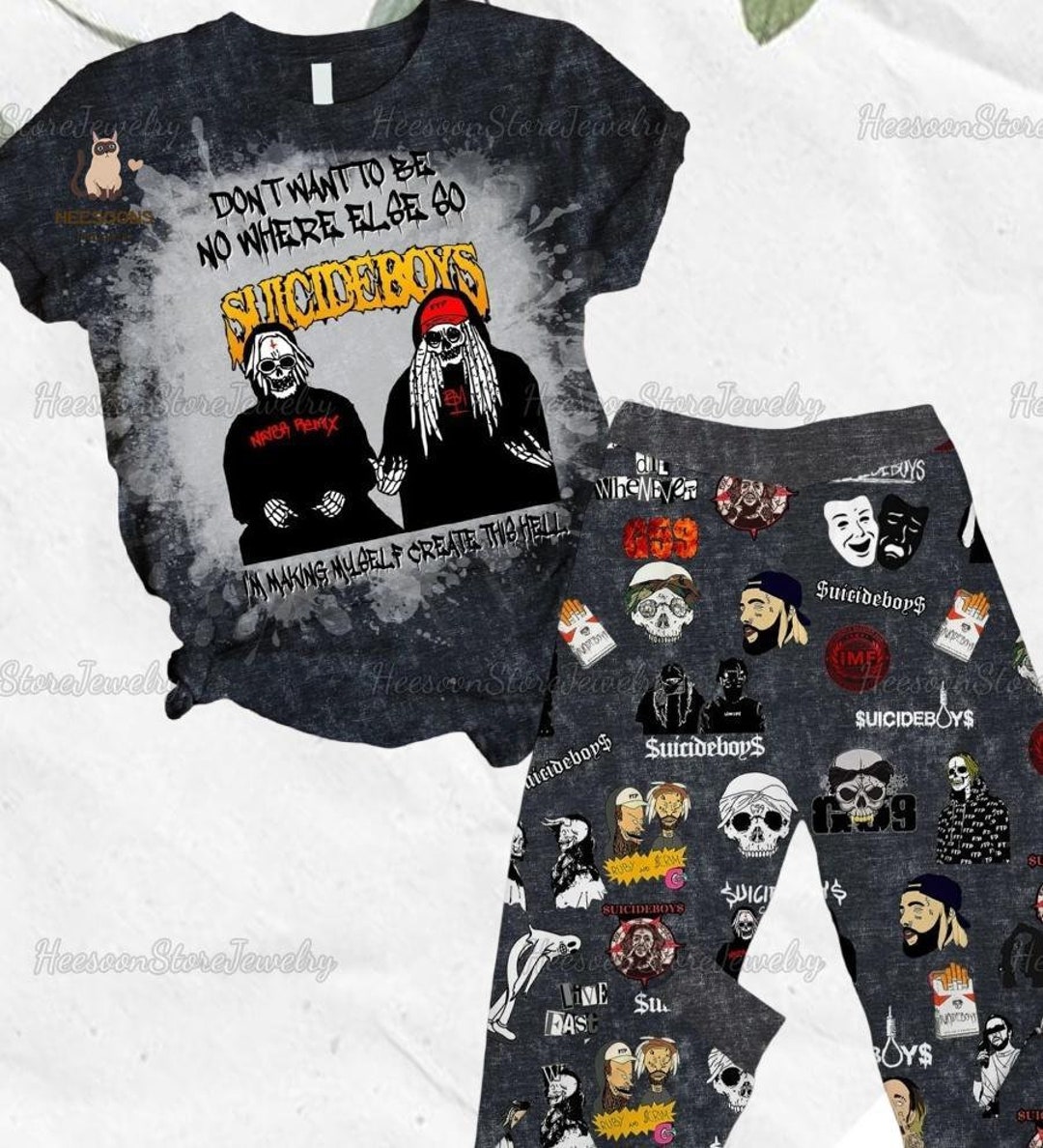 Christmas Suicideboys Pajamas, Suicideboys Shirt, G59 Merch Pajamas ...