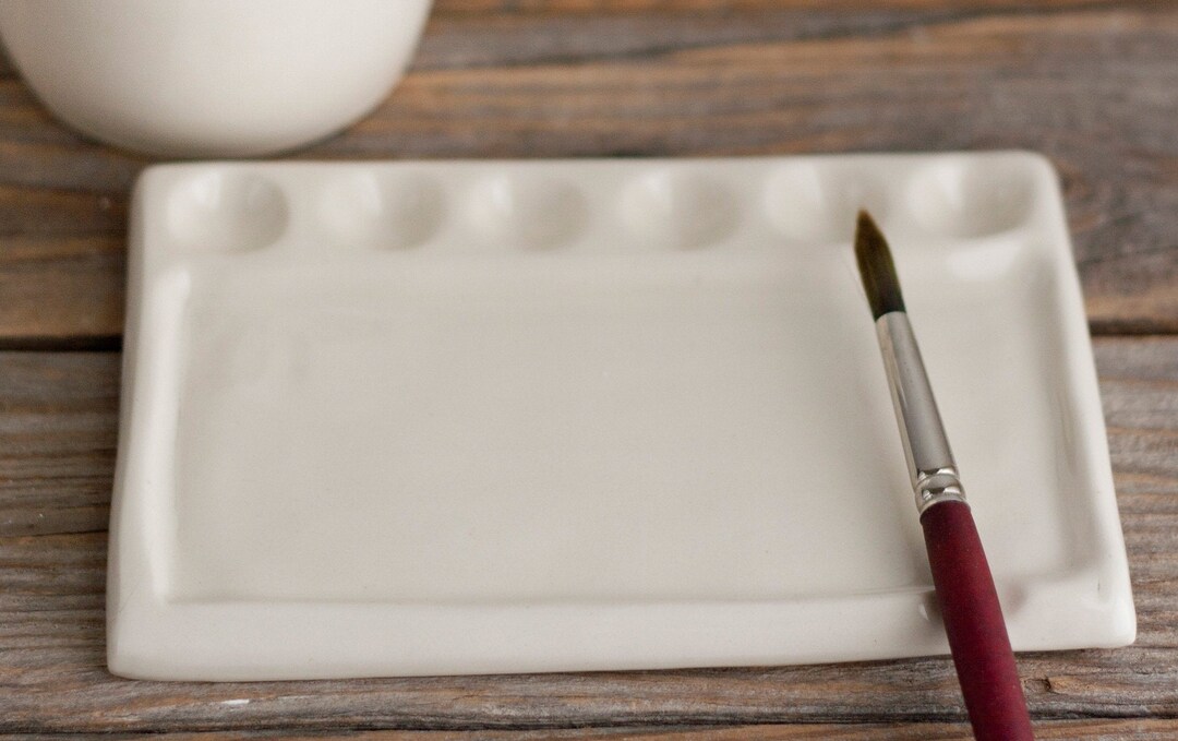 Tavolozza per acquerelli in ceramica Tavolozza per pittura in ceramica ...