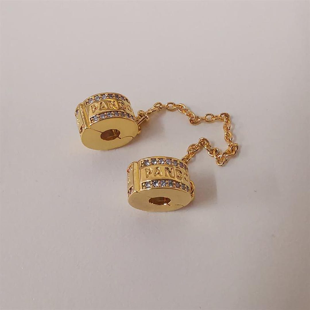 Pandora Logo Safety Chain Clip Charm - Etsy