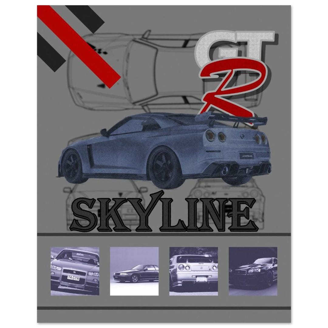 Nissan Skyline GT-R Poster JDM Car Art Iconic Japanese Sports Car Print ...