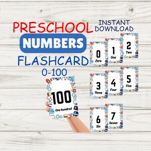 Counting Activity for Kids Number Flashcard Toddler Activity Preschool ...
