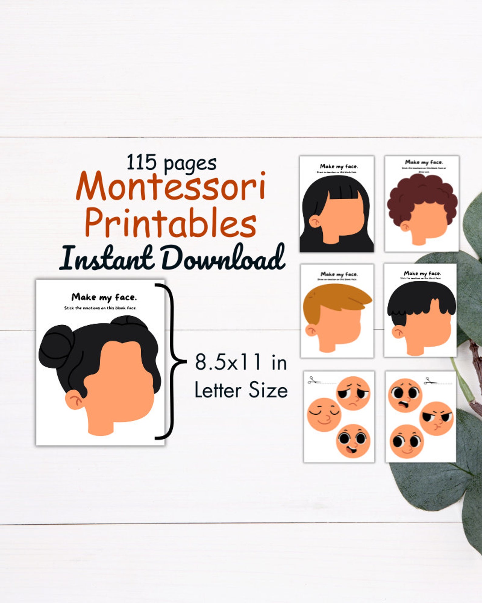 Feeling Chart Emotions Activity Busy Binder Toddler Learning Folder ...