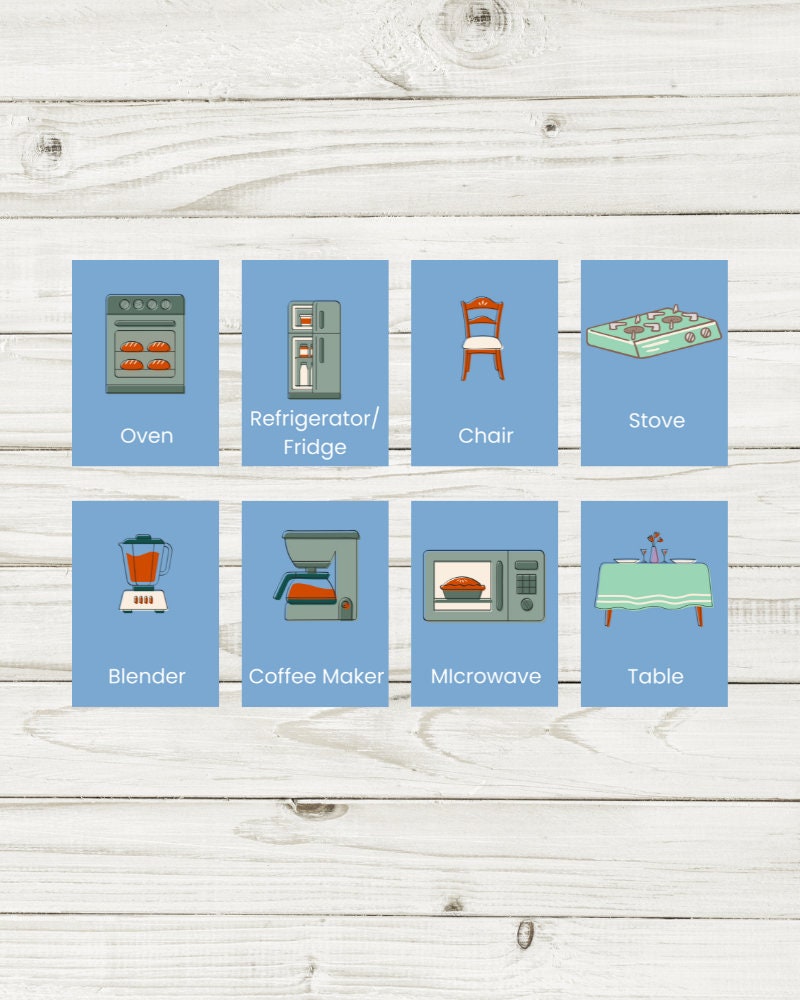 Printable Flashcard Home Schooling Activity Montessori for Toddler ...