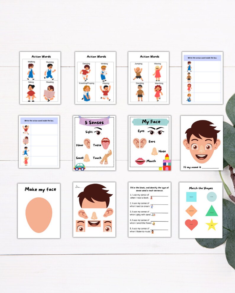 Feeling Chart Emotions Activity Busy Binder Toddler Learning Folder ...