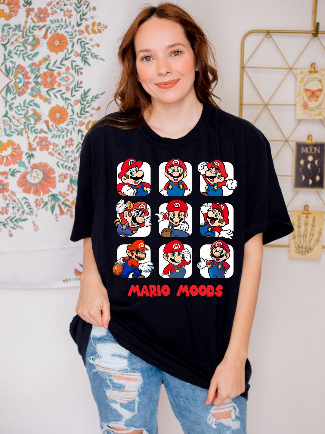 Retro Super Mario Mario Moods Png File,mario World Trip 2024 Png Gift ...