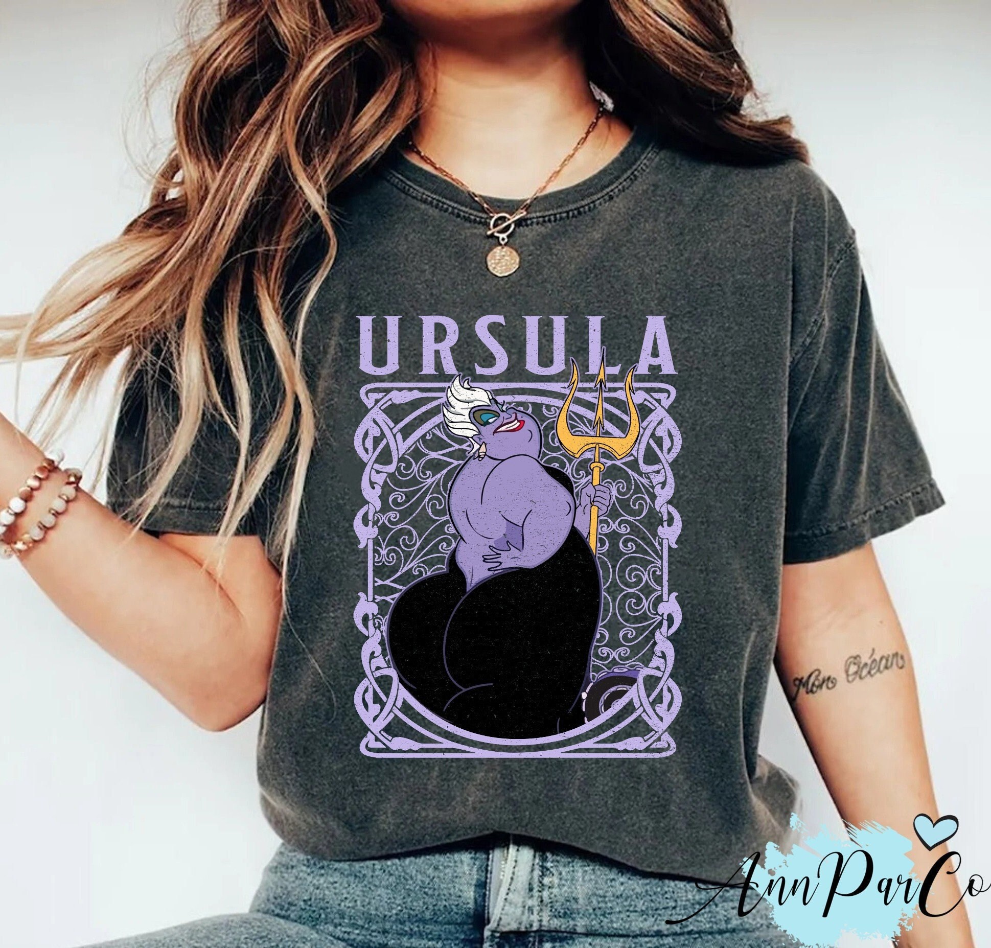 Vintage Ursula Comfort Colors Shirt, Villain Sea Queen Shirt, The ...