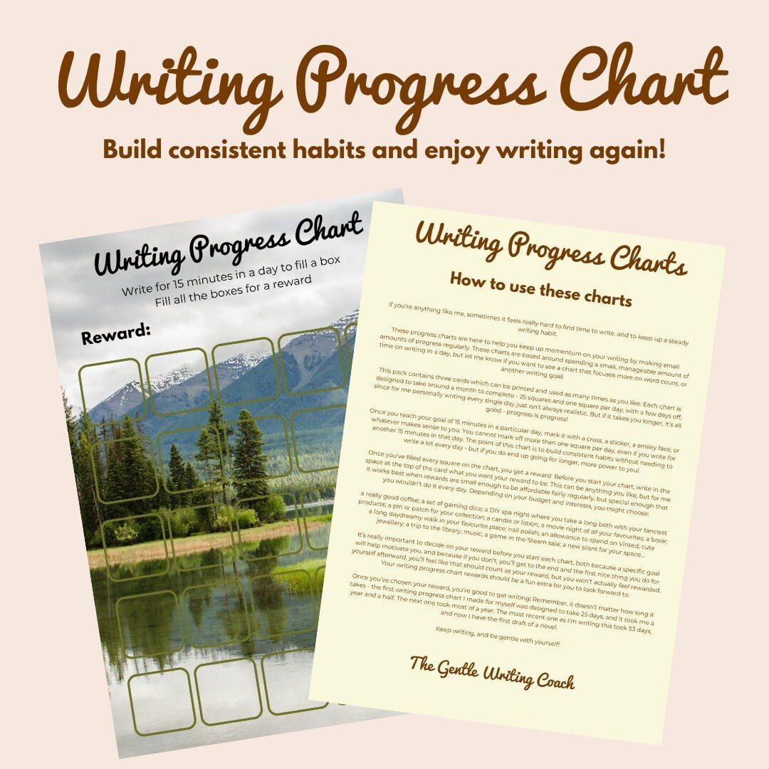 Writing Progress Charts: a Gentle Way to Build Consistent Writing ...