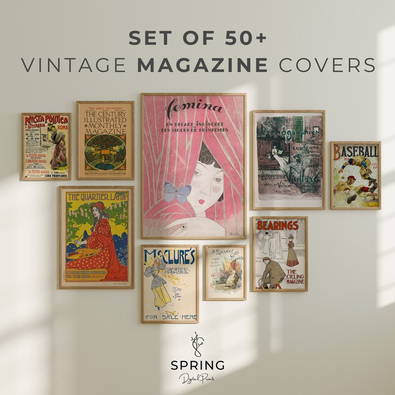 Vintage Magazine Art - Etsy