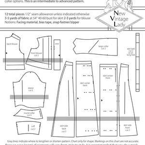 The Gibson 1910 Walking Ensemble 44-46-48 Bust NVL Plus Size Multi Size ...