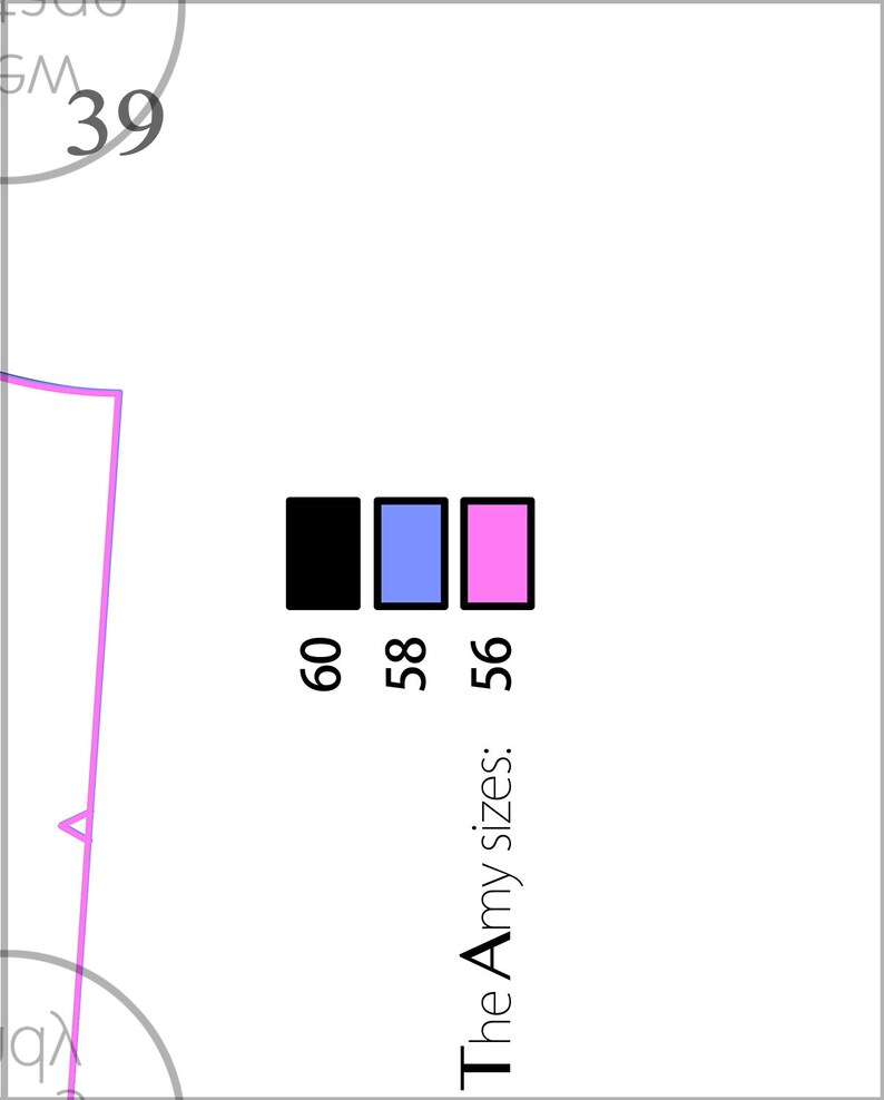 The Amy 1940s Simple Dress in PDF Size 56-58-60 Bust NVL Plus Size ...