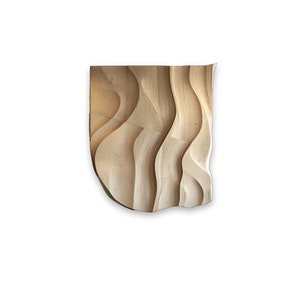 Irregular Wood-toned Wall Decoration, Handcrafted Carving, 3D - Etsy