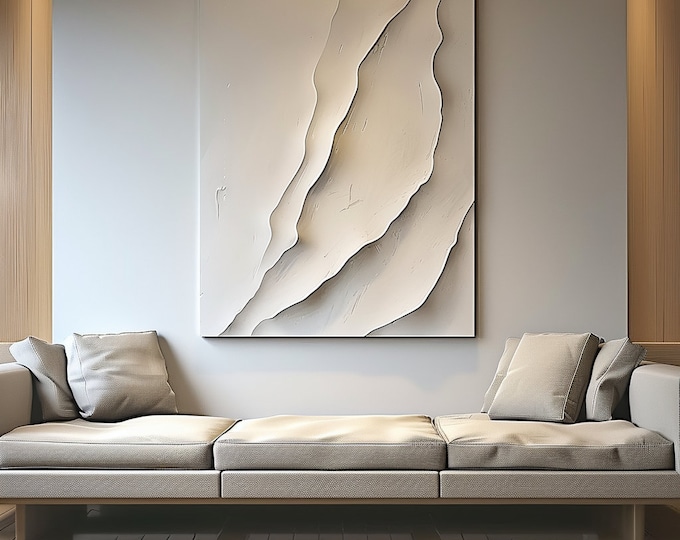 Wave Strip Decorative Wooden Wall Art, Dual Tone Wood Texture, Nordic ...